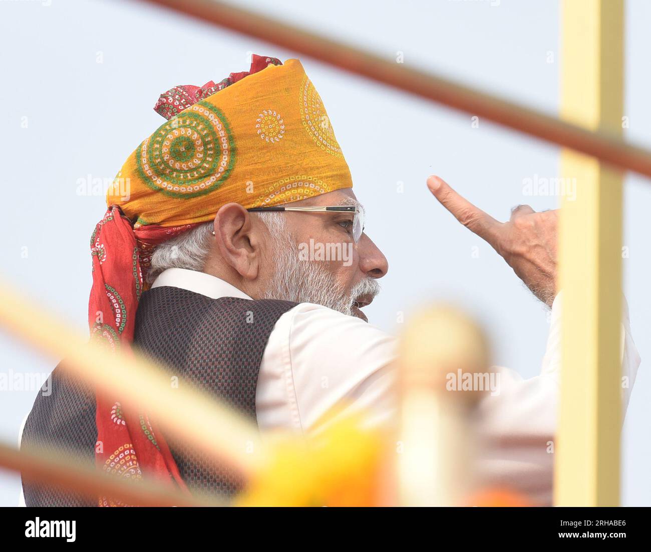 NEW DELHI, INDIA - AUGUST 15: Prime Minister Narendra Modi addresses ...