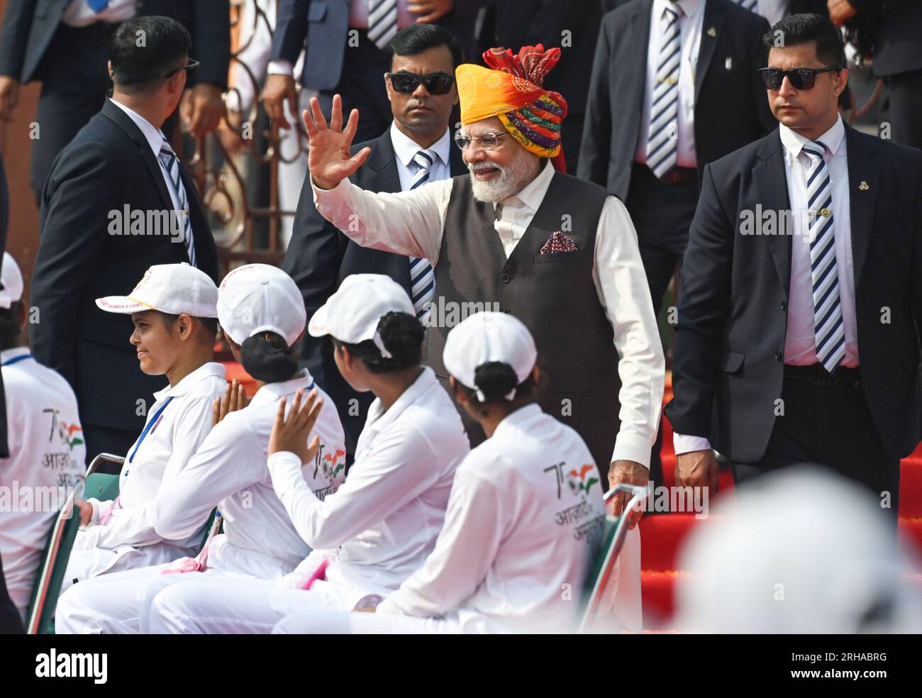 NEW DELHI, INDIA - AUGUST 15: Prime Minister Narendra Modi Meeting with ...