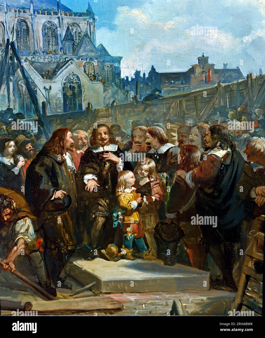 Foundation Stone of Amsterdam City Hall 1854-1862 by Barend Wijnveld Dutch, The Netherlands ...