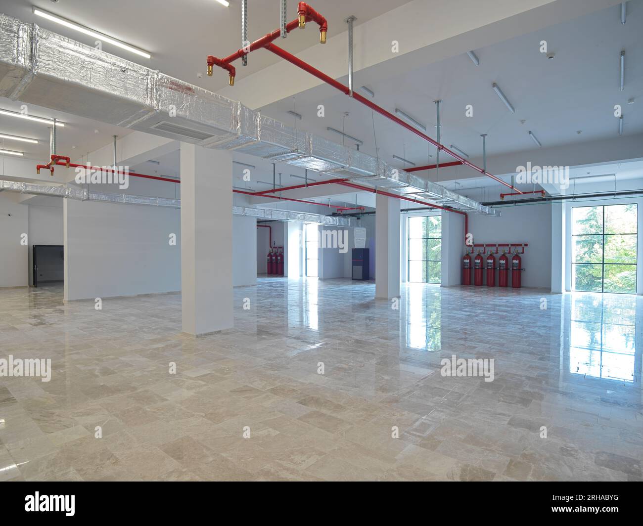 empty hall. photoshoot of the interior of a corporate building ...