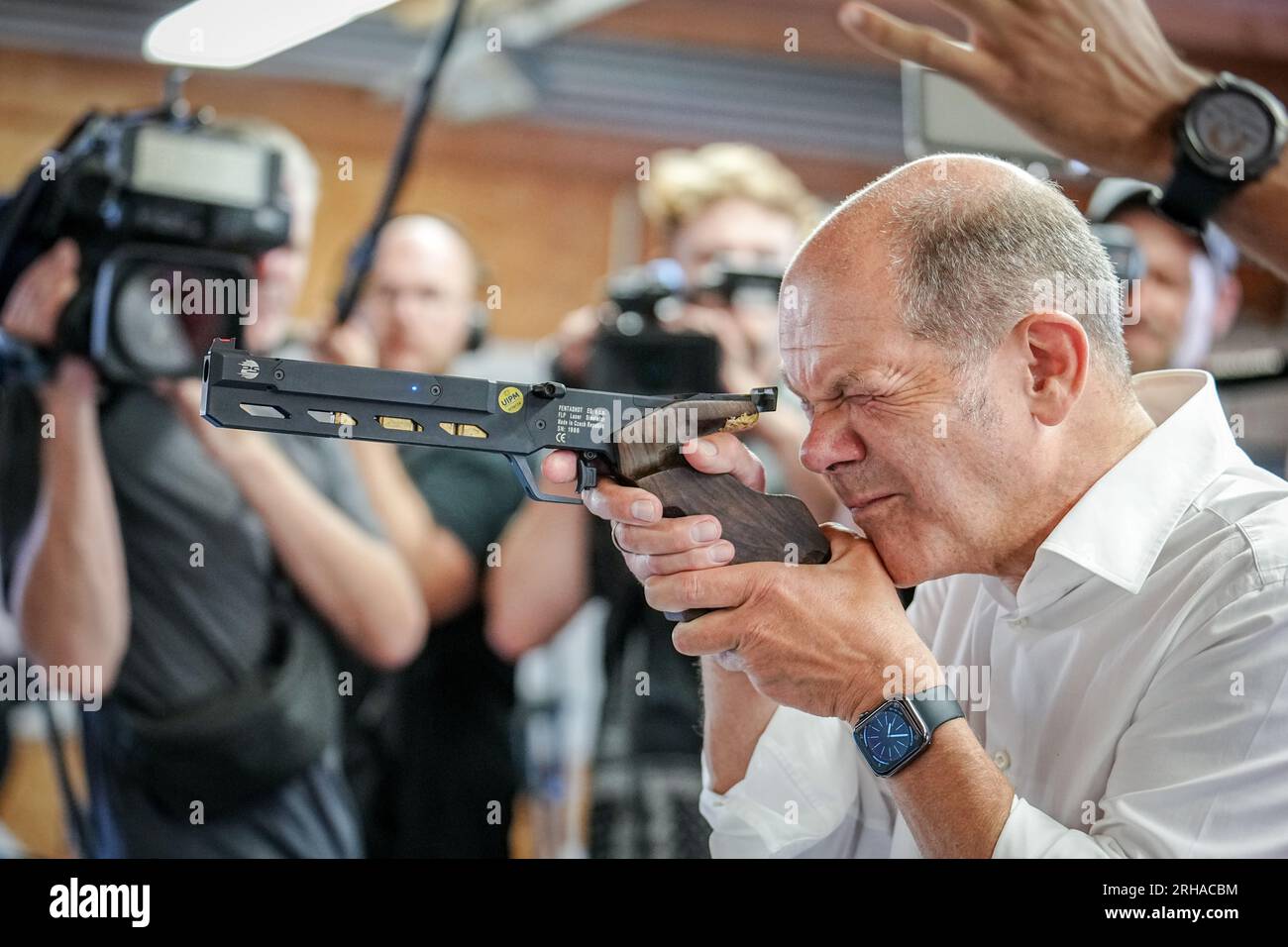 Potsdam, Germany. 15th Aug, 2023. German Chancellor Olaf Scholz (SPD ...