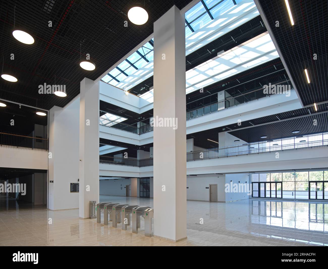 empty hall. photoshoot of the interior of a corporate building ...