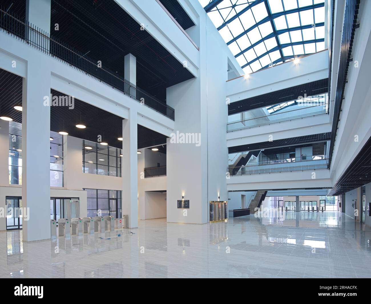 empty hall. photoshoot of the interior of a corporate building ...