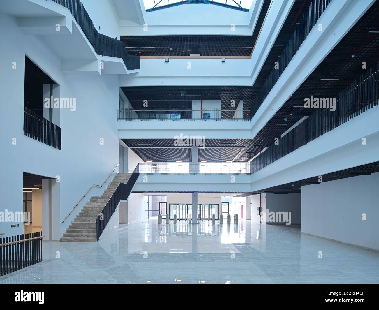 empty hall. photoshoot of the interior of a corporate building ...