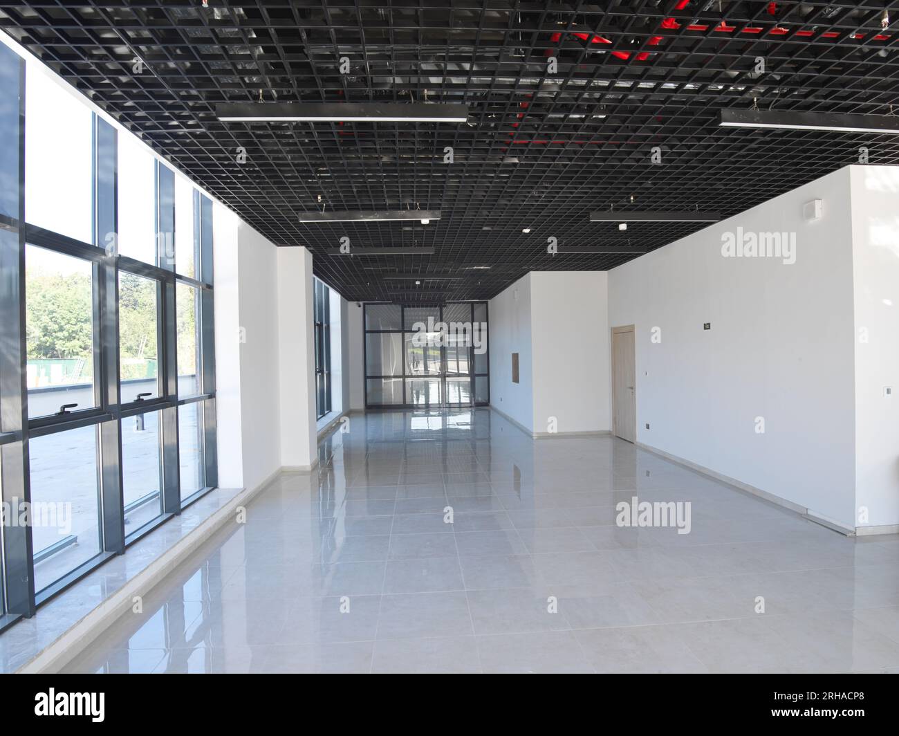 empty hall. photoshoot of the interior of a corporate building ...