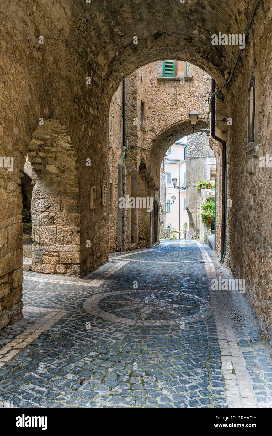 A beautiful sight in the picturesque village of Falvaterra, in the ...