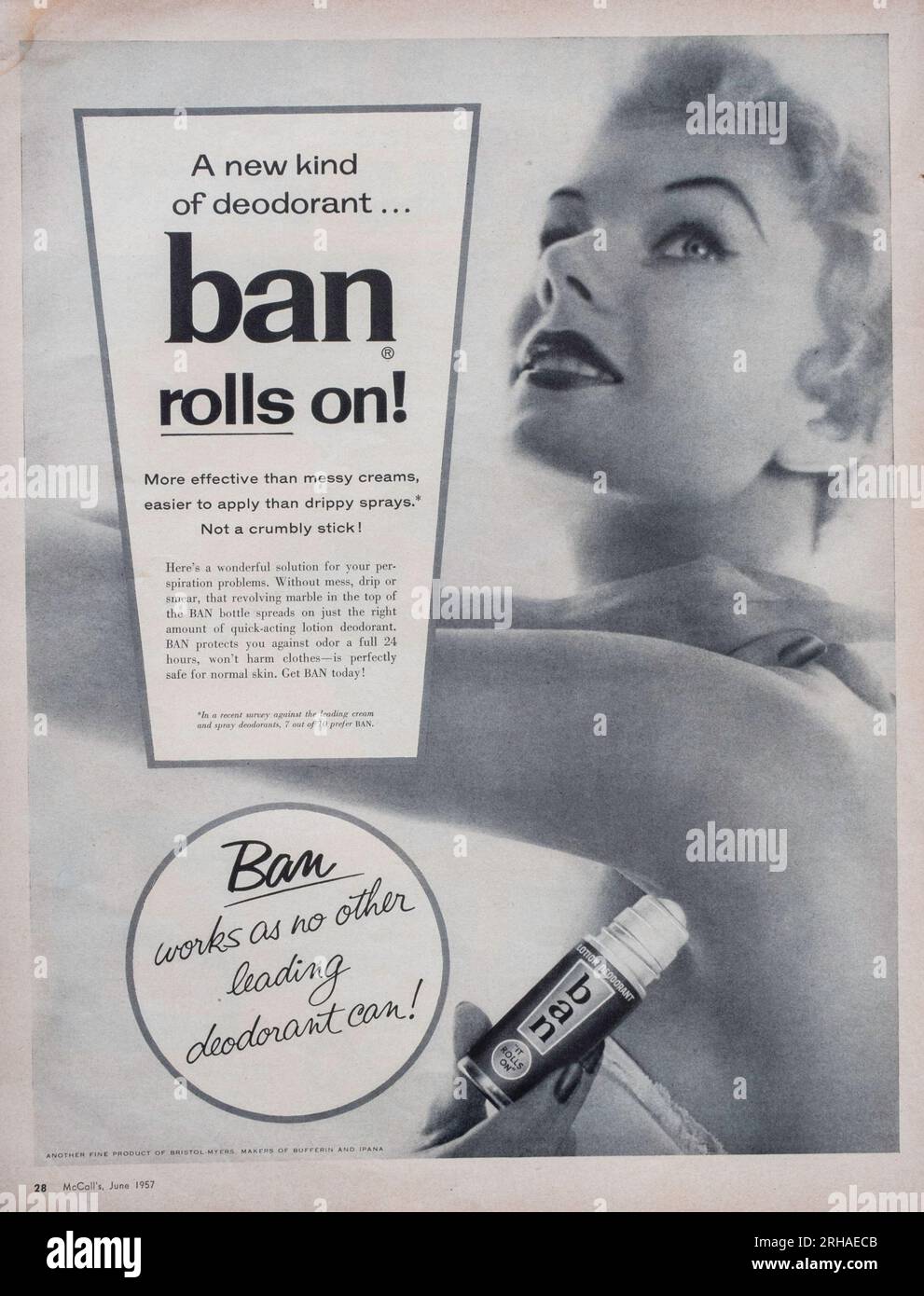 Vintage June 1957 "McCall's" magazine issue Advert, USA Stock Photo - Alamy