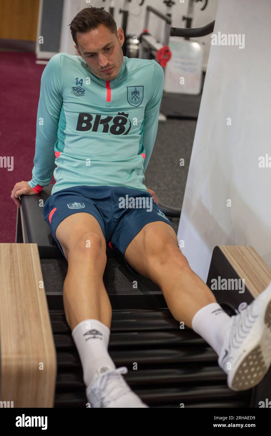 Burnley Player Connor Roberts during Burnley Fc Training at Barnfield ...