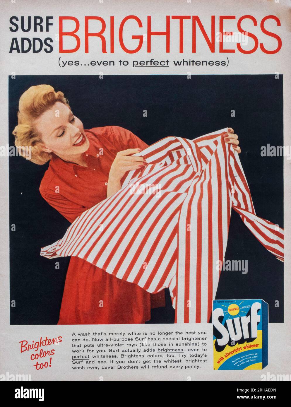 Vintage laundry ad surf hi-res stock photography and images - Alamy