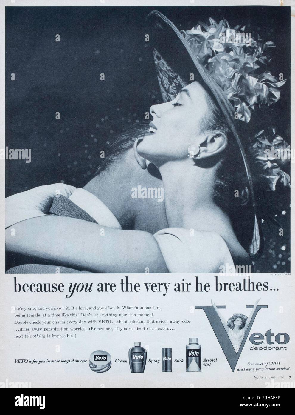 Vintage June 1957 "McCall's" magazine issue Advert, USA Stock Photo - Alamy