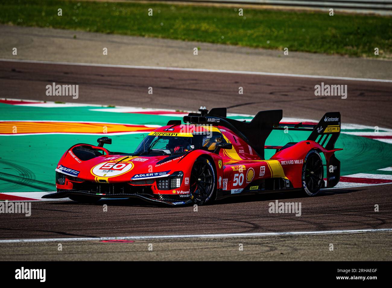 #50 Ferrari 499P WEC testing in Fiorano on the 27 June 2023 Stock Photo ...