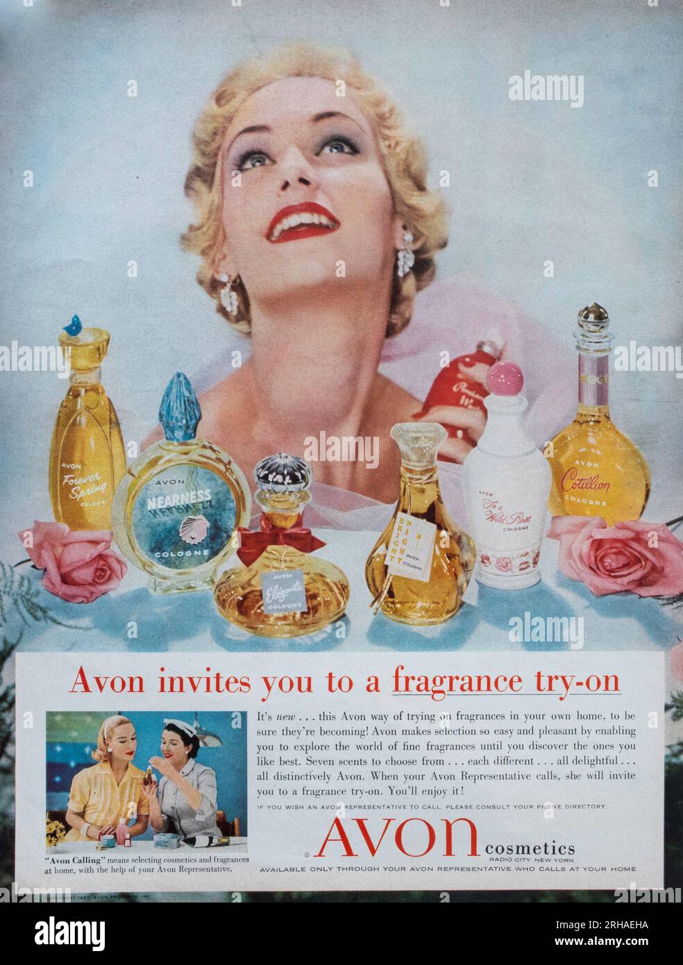 Vintage June 1957 "McCall's" magazine issue Advert, USA Stock Photo - Alamy