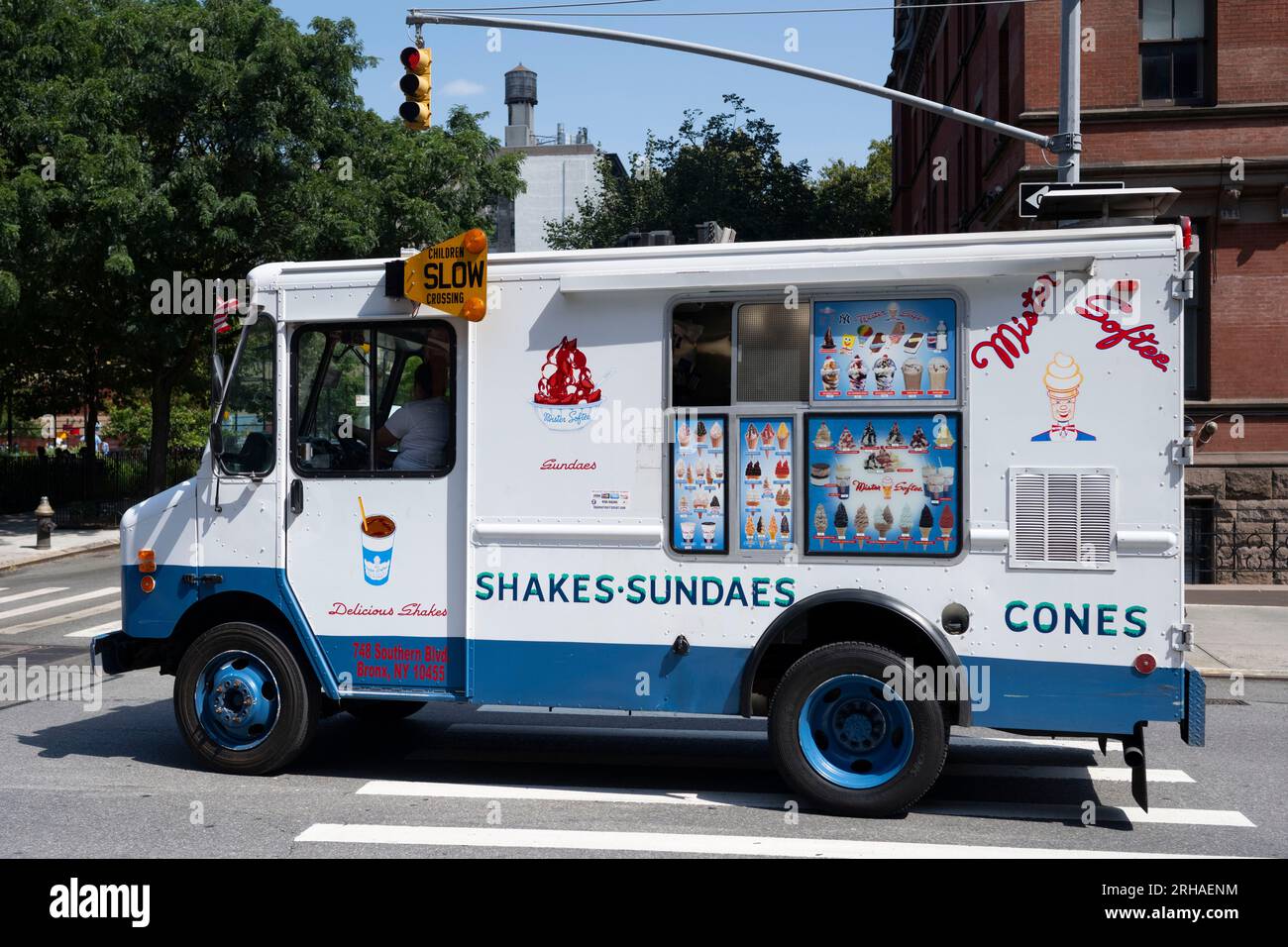 New York, New York, USA. 9th Aug, 2023. A Mister Softee (Mr. Softee ...