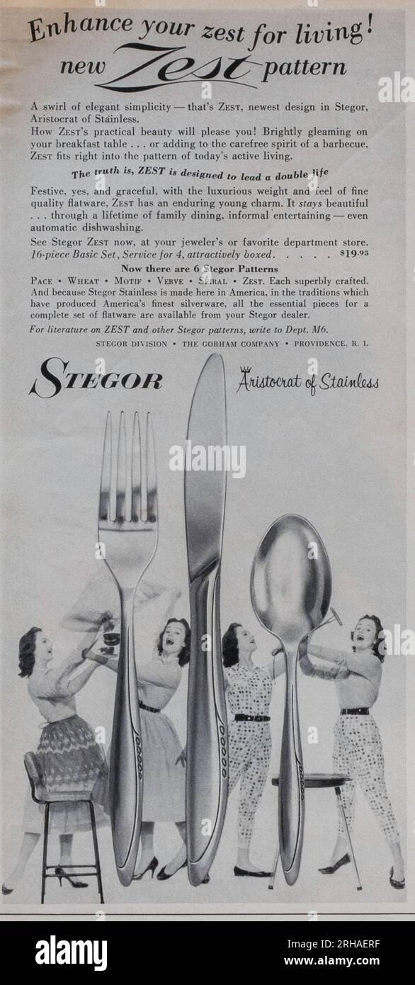 Vintage June 1957 "McCall's" magazine issue Advert, USA Stock Photo - Alamy