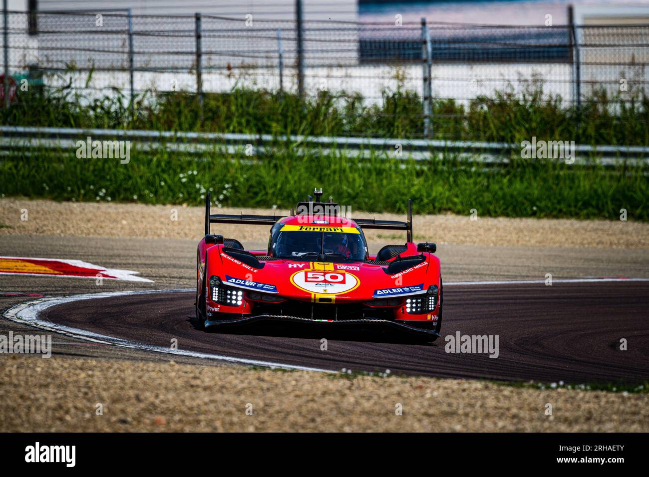 #50 Ferrari 499P WEC testing in Fiorano on the 27 June 2023 Stock Photo ...