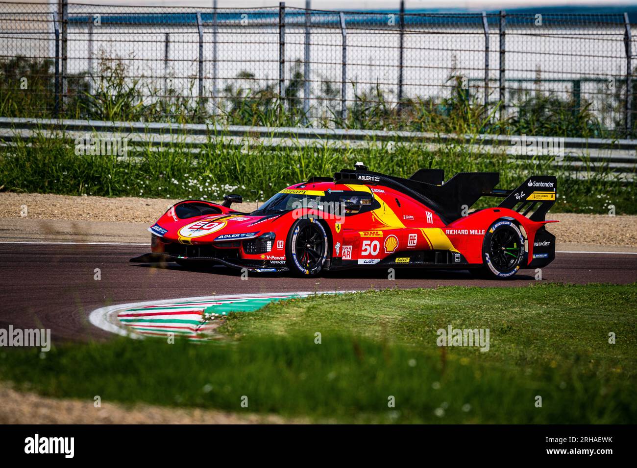 #50 Ferrari 499P WEC testing in Fiorano on the 27 June 2023 Stock Photo ...