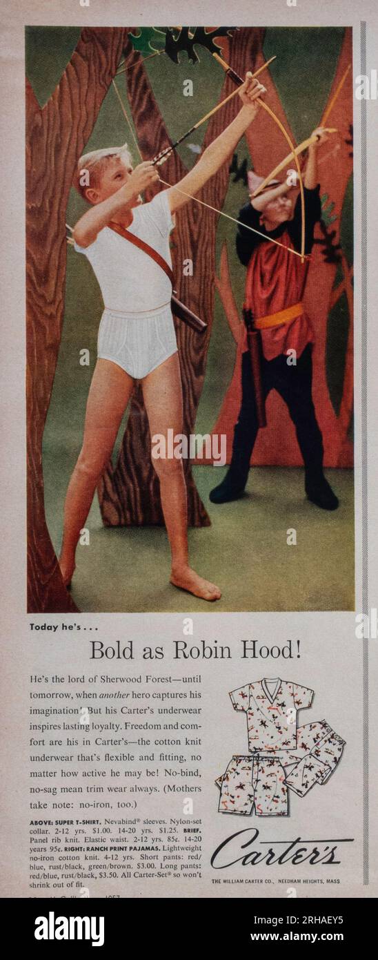 Vintage June 1957 "McCall's" magazine issue Advert, USA Stock Photo - Alamy