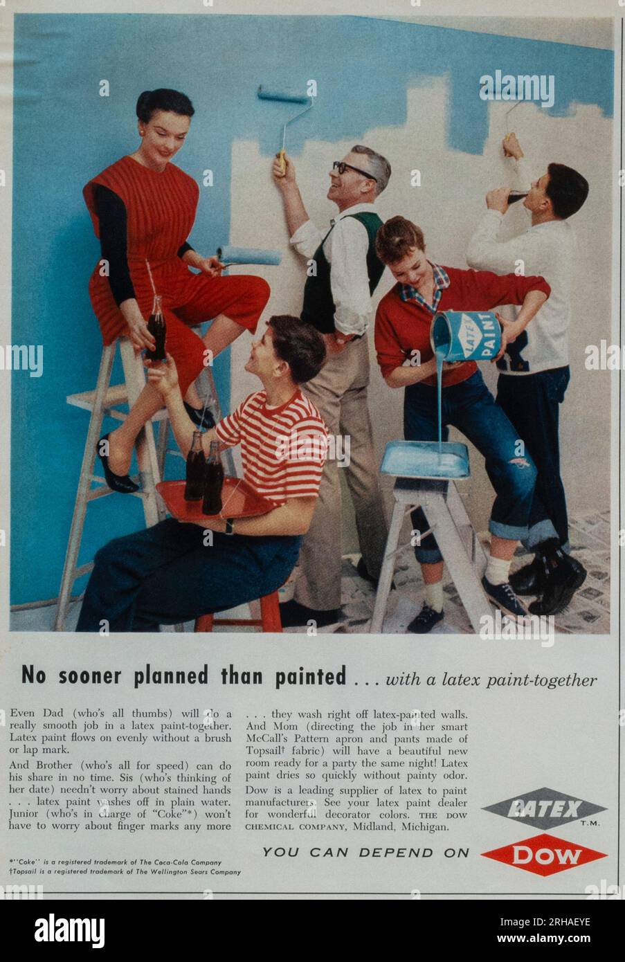 Vintage June 1957 "McCall's" magazine issue Advert, USA Stock Photo - Alamy