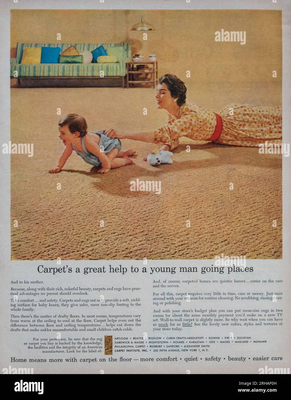 Vintage June 1957 "McCall's" magazine issue Advert, USA Stock Photo - Alamy