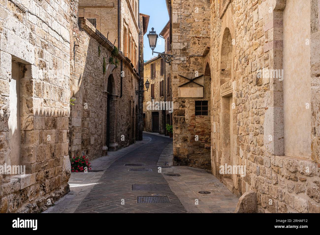 The beautiful city of San Gemini and its medieval historic center ...