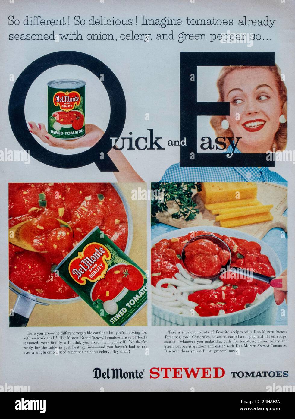 Vintage June 1957 "McCall's" magazine issue Advert, USA Stock Photo - Alamy