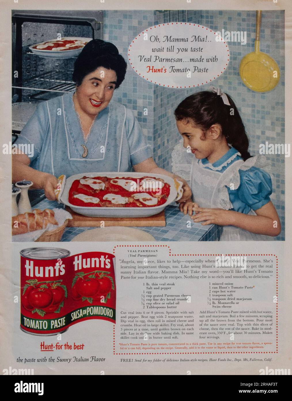 Vintage June 1957 "McCall's" magazine issue Advert, USA Stock Photo - Alamy