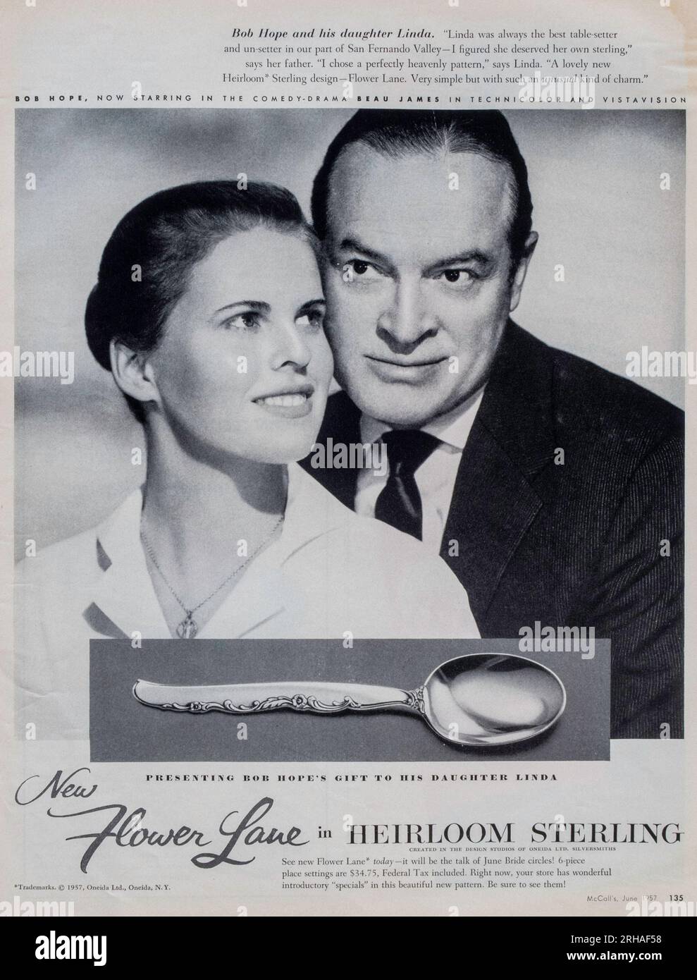 Vintage June 1957 "McCall's" magazine issue Advert, USA Stock Photo - Alamy