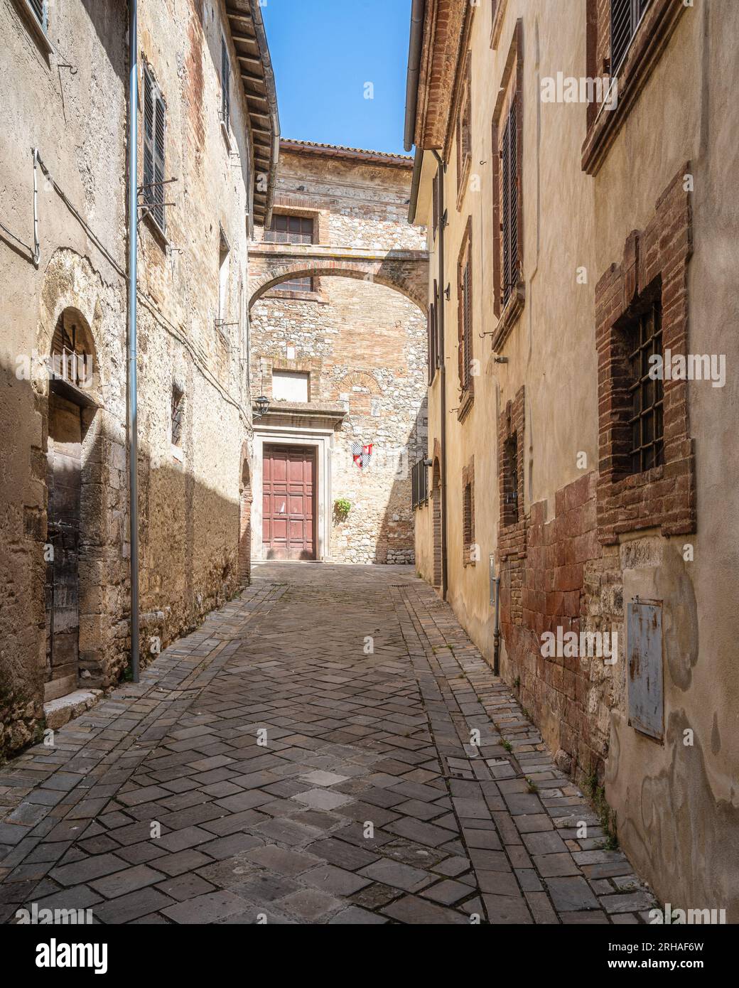 The beautiful city of San Gemini and its medieval historic center ...