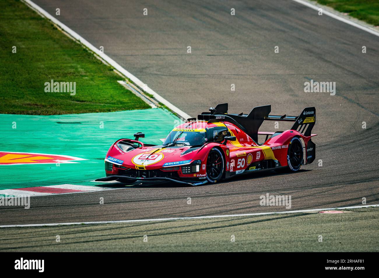 #50 Ferrari 499P WEC testing in Fiorano on the 27 June 2023 Stock Photo ...