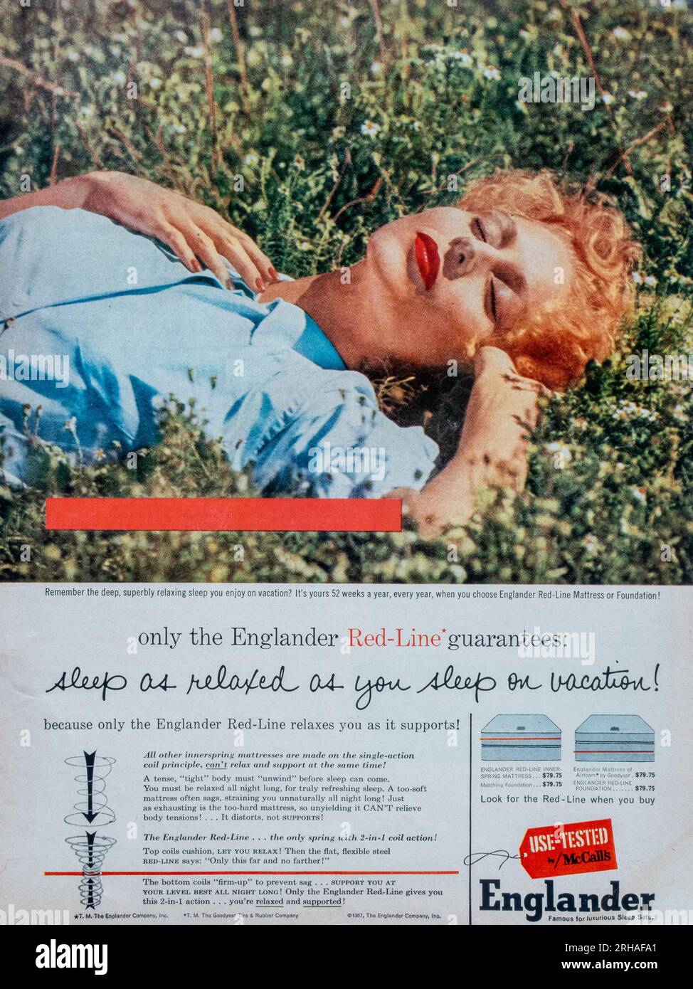 Vintage June 1957 "McCall's" magazine issue Advert, USA Stock Photo - Alamy