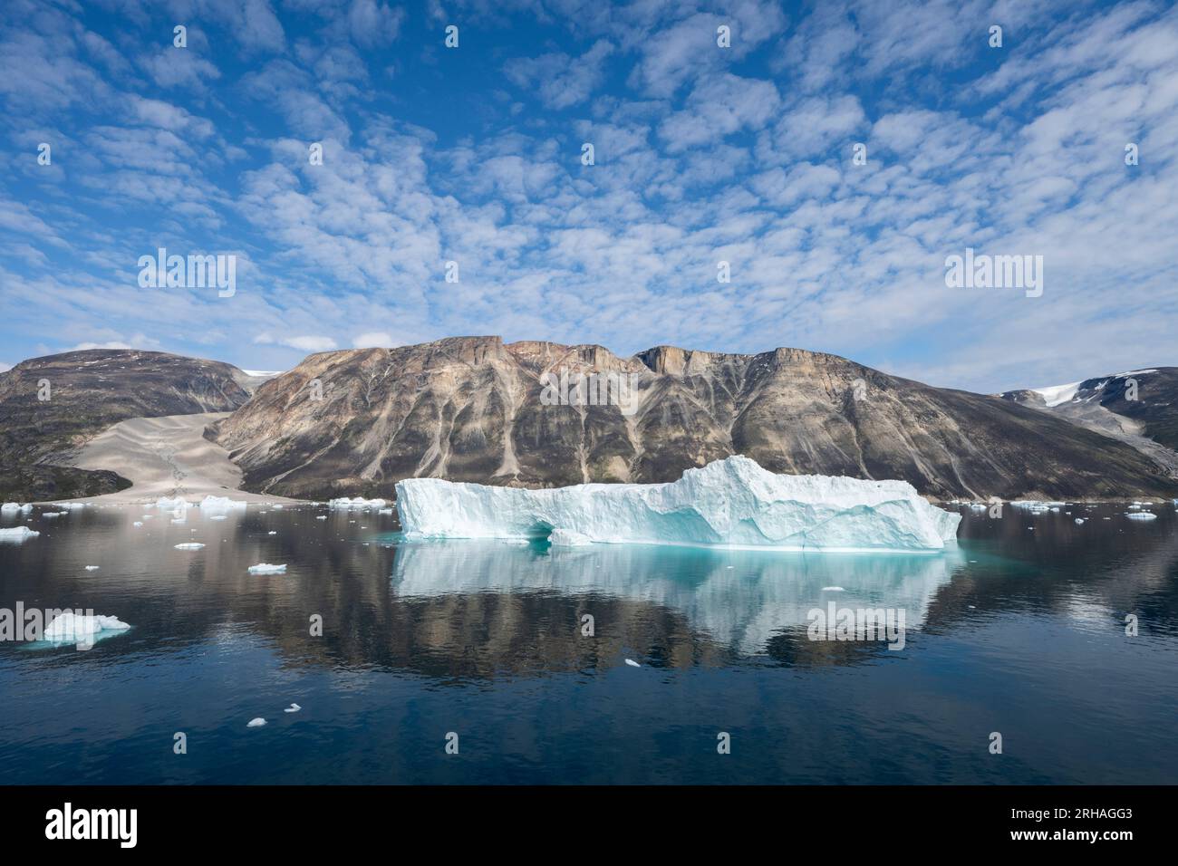 West Greenland, Baffin Bay, Scenic Uummannaq Fjord. Second largest ...