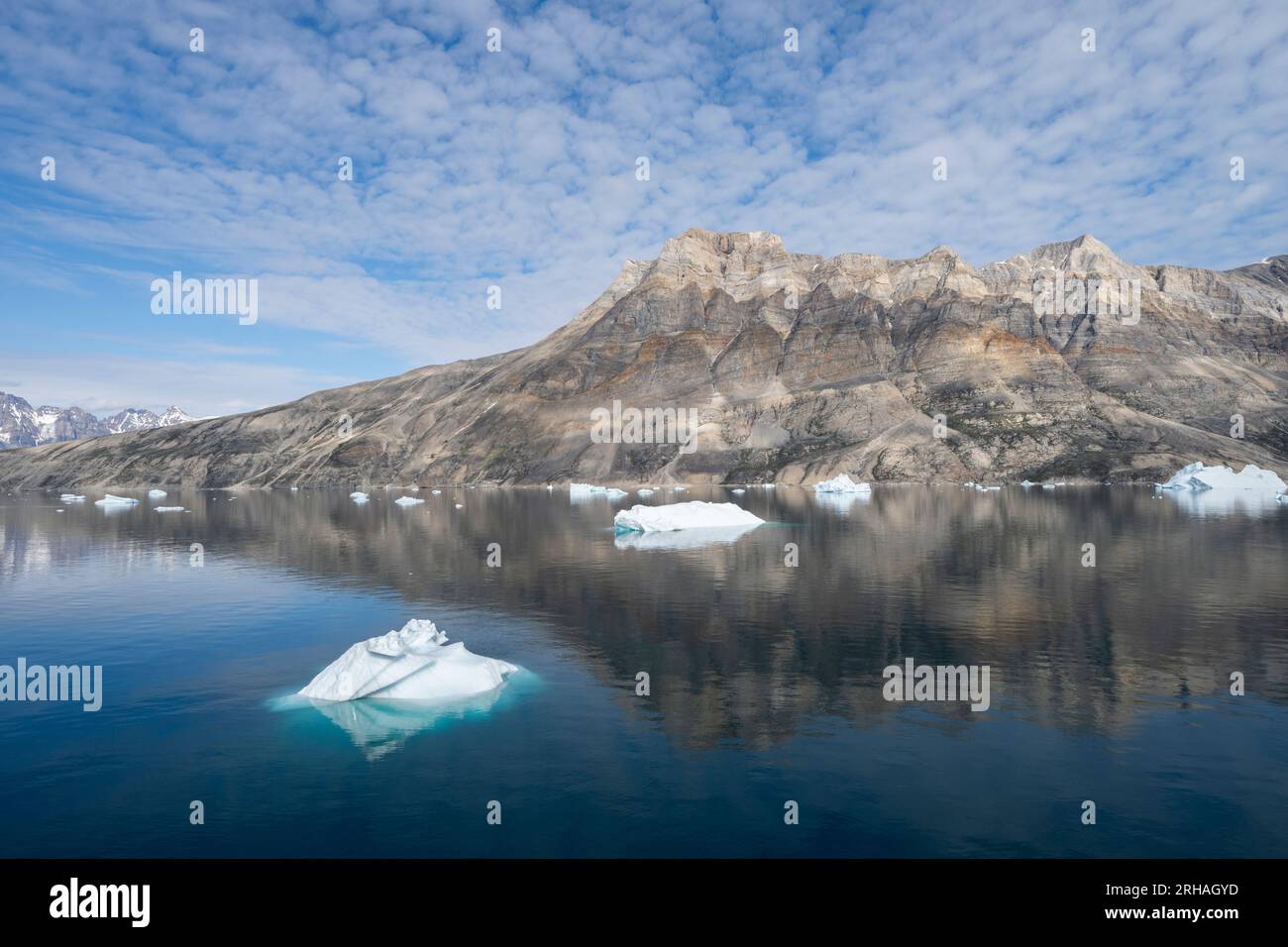 West Greenland, Baffin Bay, Scenic Uummannaq Fjord. Second largest ...