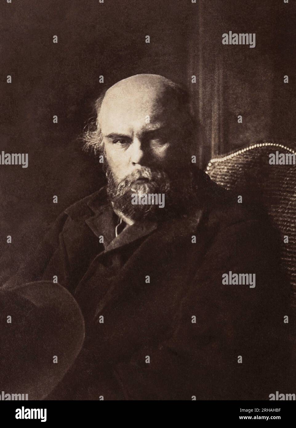Portrait de Paul Verlaine (1844-1896), poete francais Stock Photo - Alamy