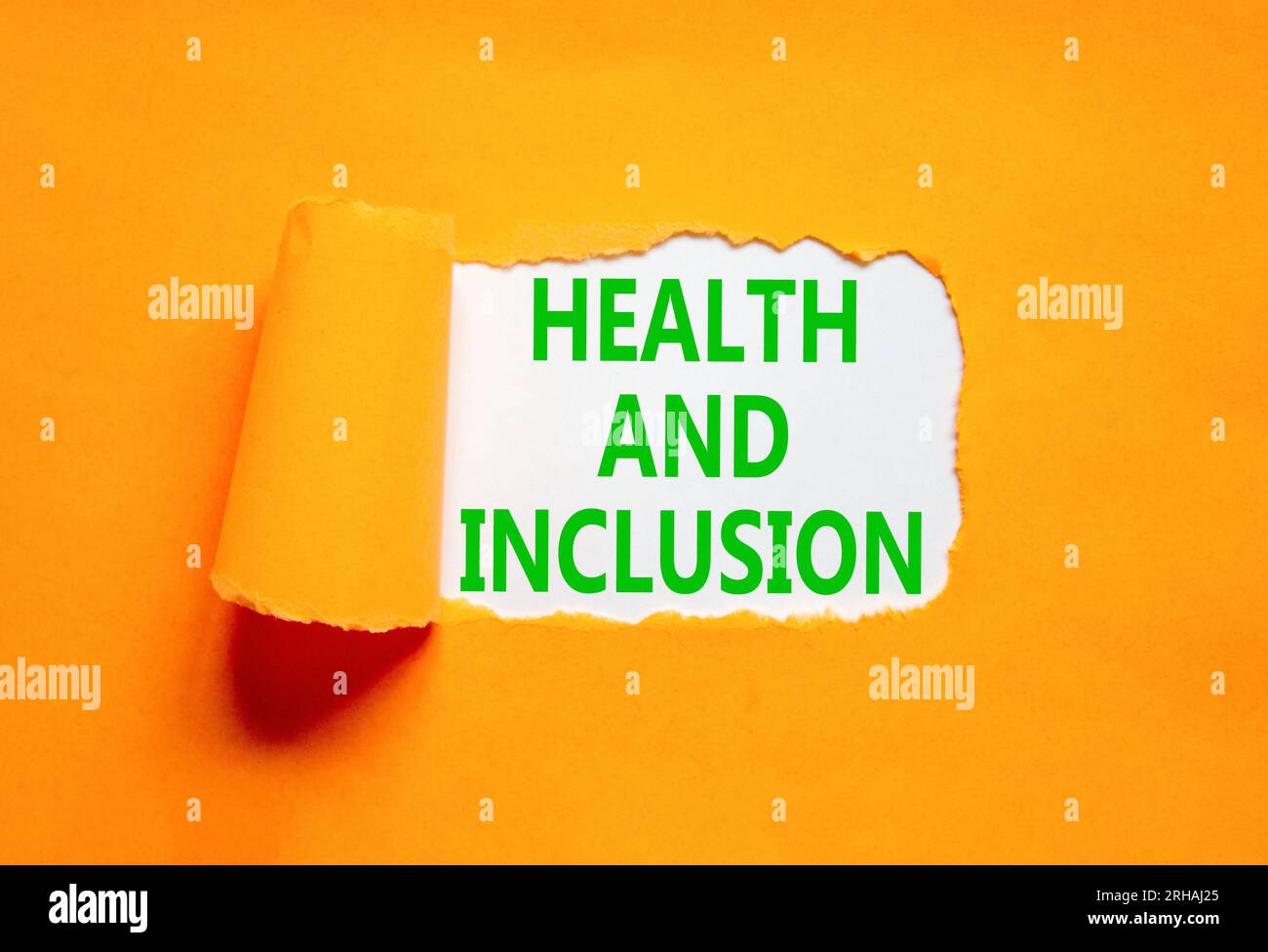 Health and inclusion symbol. Concept words Health and inclusion on ...