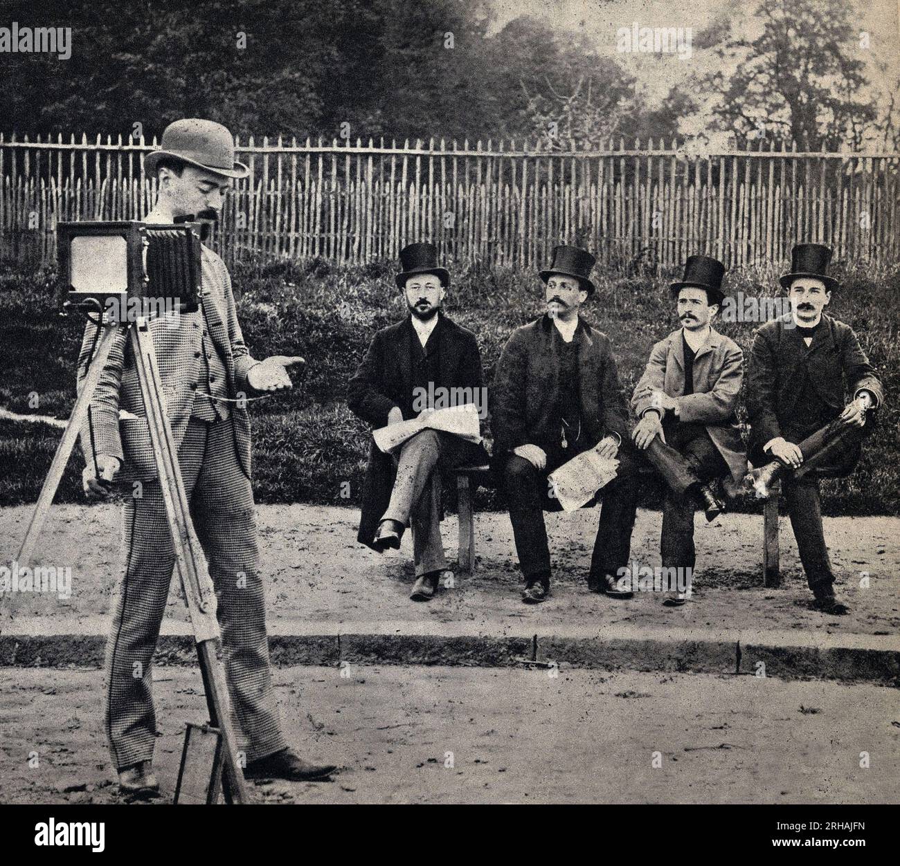 Scene de la vie d'un photographe, "le photographe photographie ...