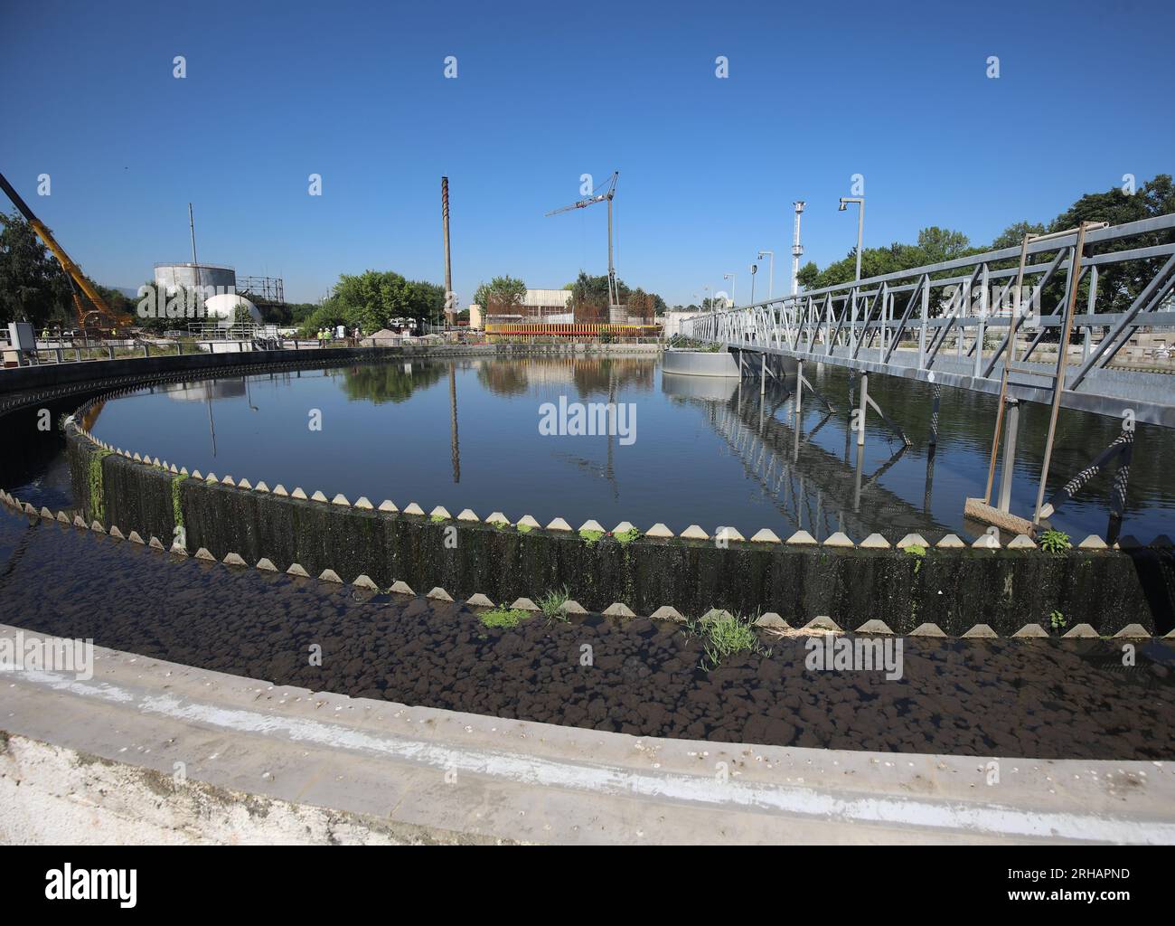 Modern waste water treatment plant Stock Photo - Alamy