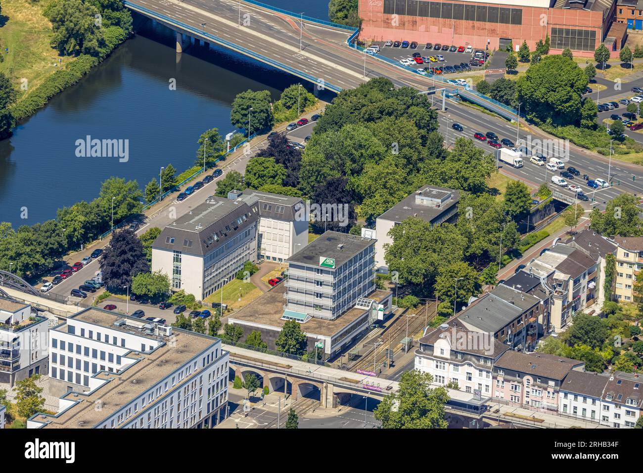 Aerial view, Office for Health and Hygiene, AOK building, Heinrich ...