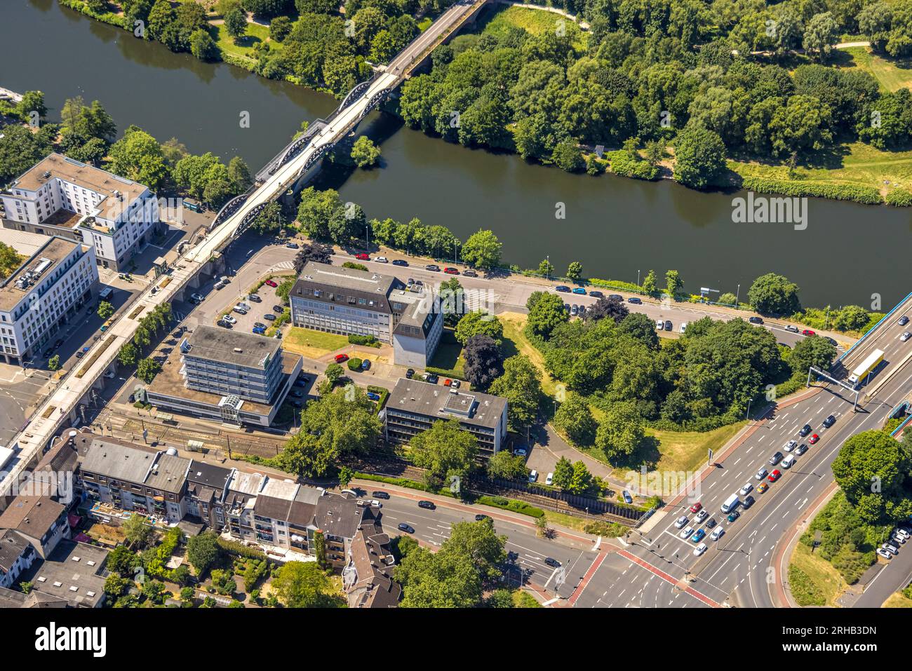 Aerial view, Office for Health and Hygiene, AOK building, Heinrich ...