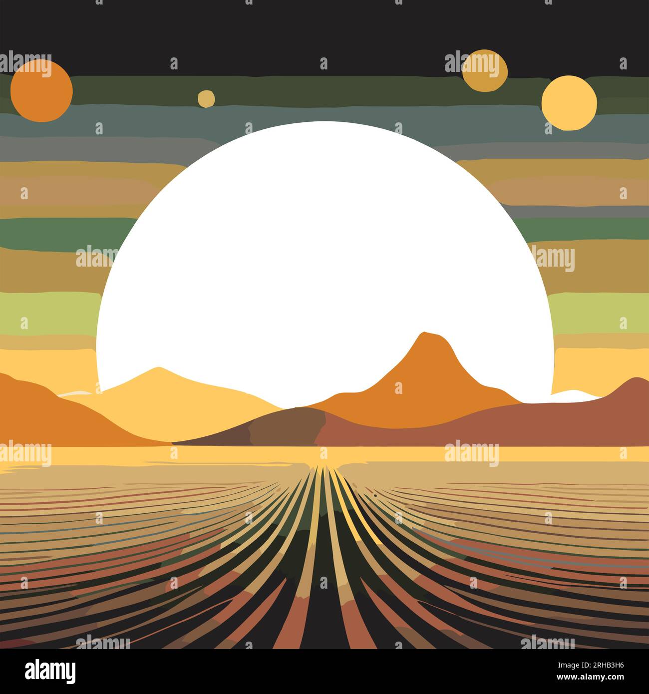 Landscape vector art hi-res stock photography and images - Alamy