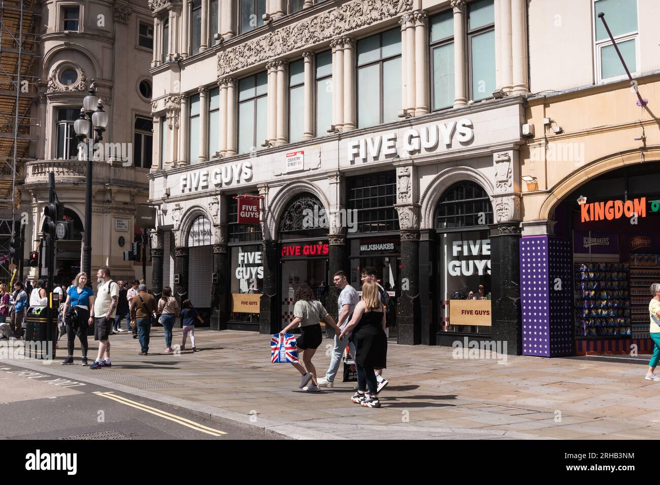 Five Guys Fast-food restaurant and chain, Trocadero Centre, Piccadilly ...