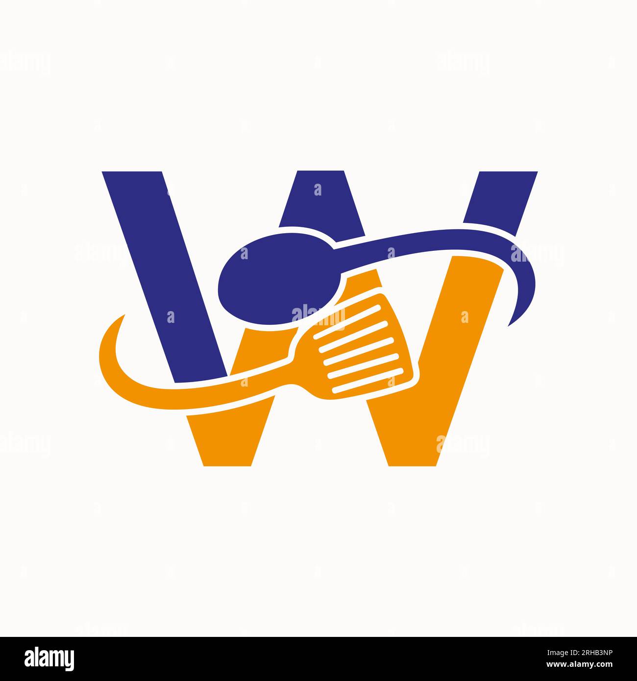 W restaurant logo hi-res stock photography and images - Alamy