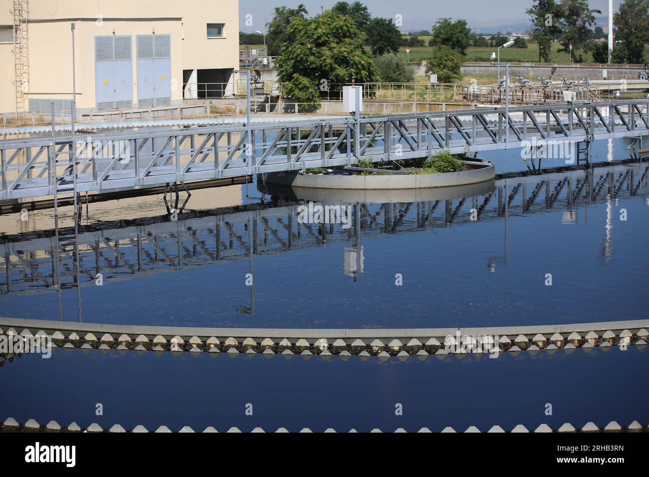 Modern waste water treatment plant Stock Photo - Alamy