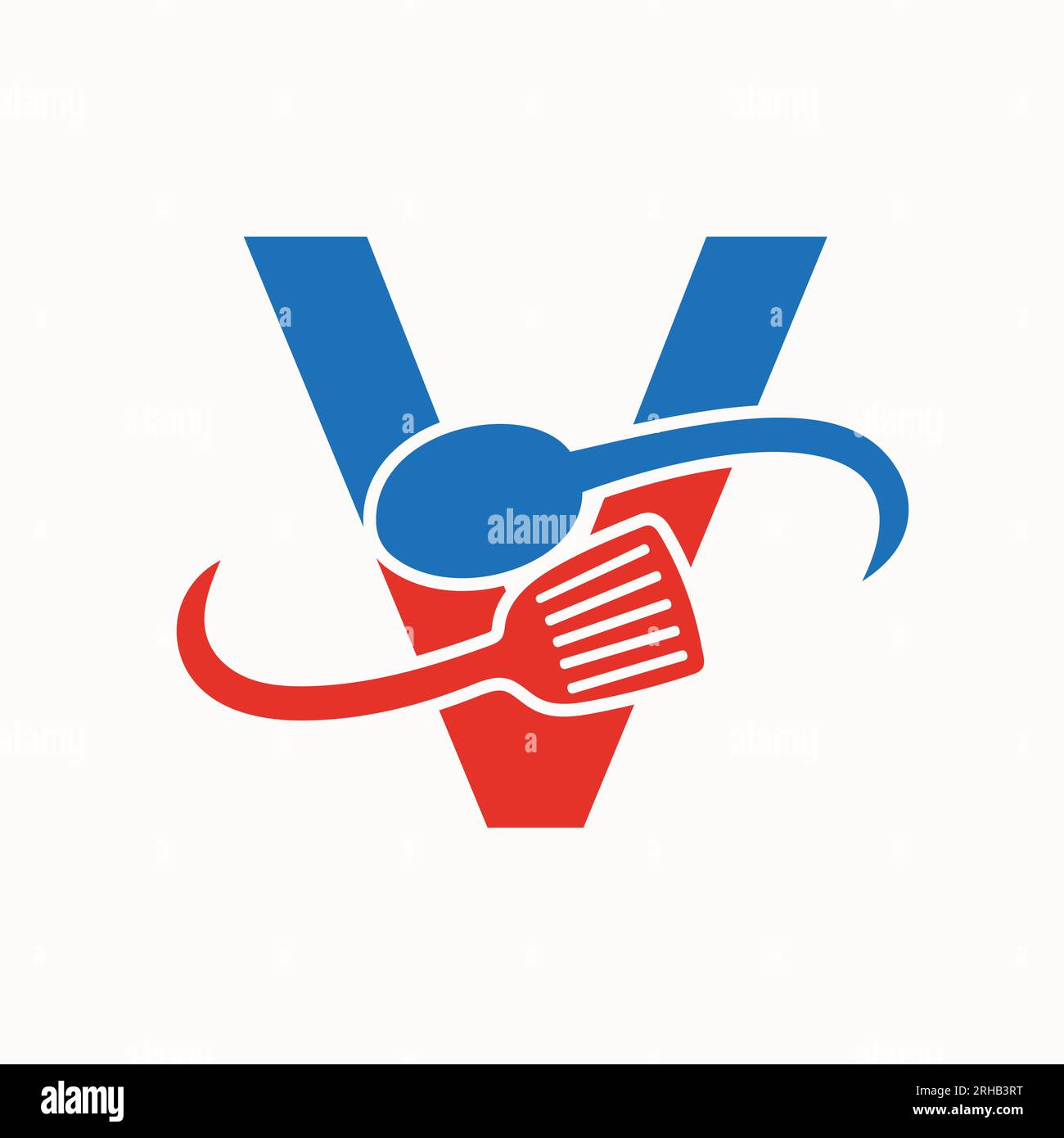 V restaurant logo hi-res stock photography and images - Alamy