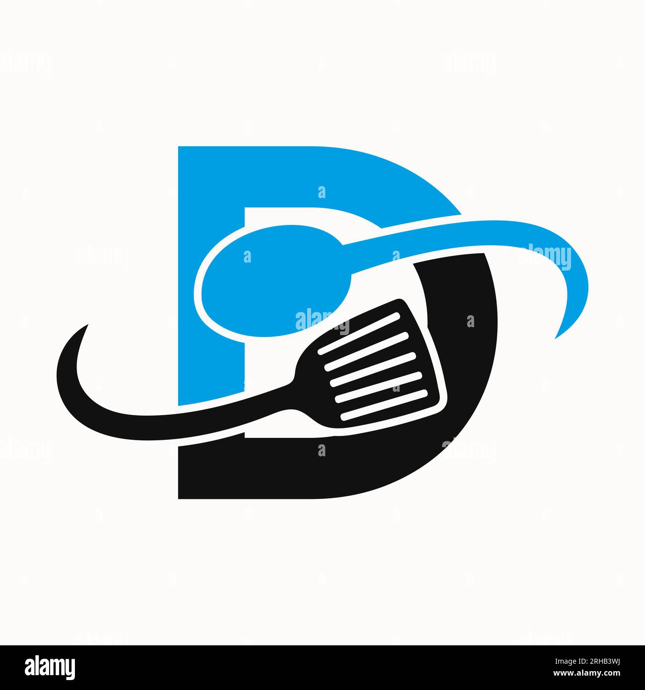 D spoon logo hi-res stock photography and images - Alamy