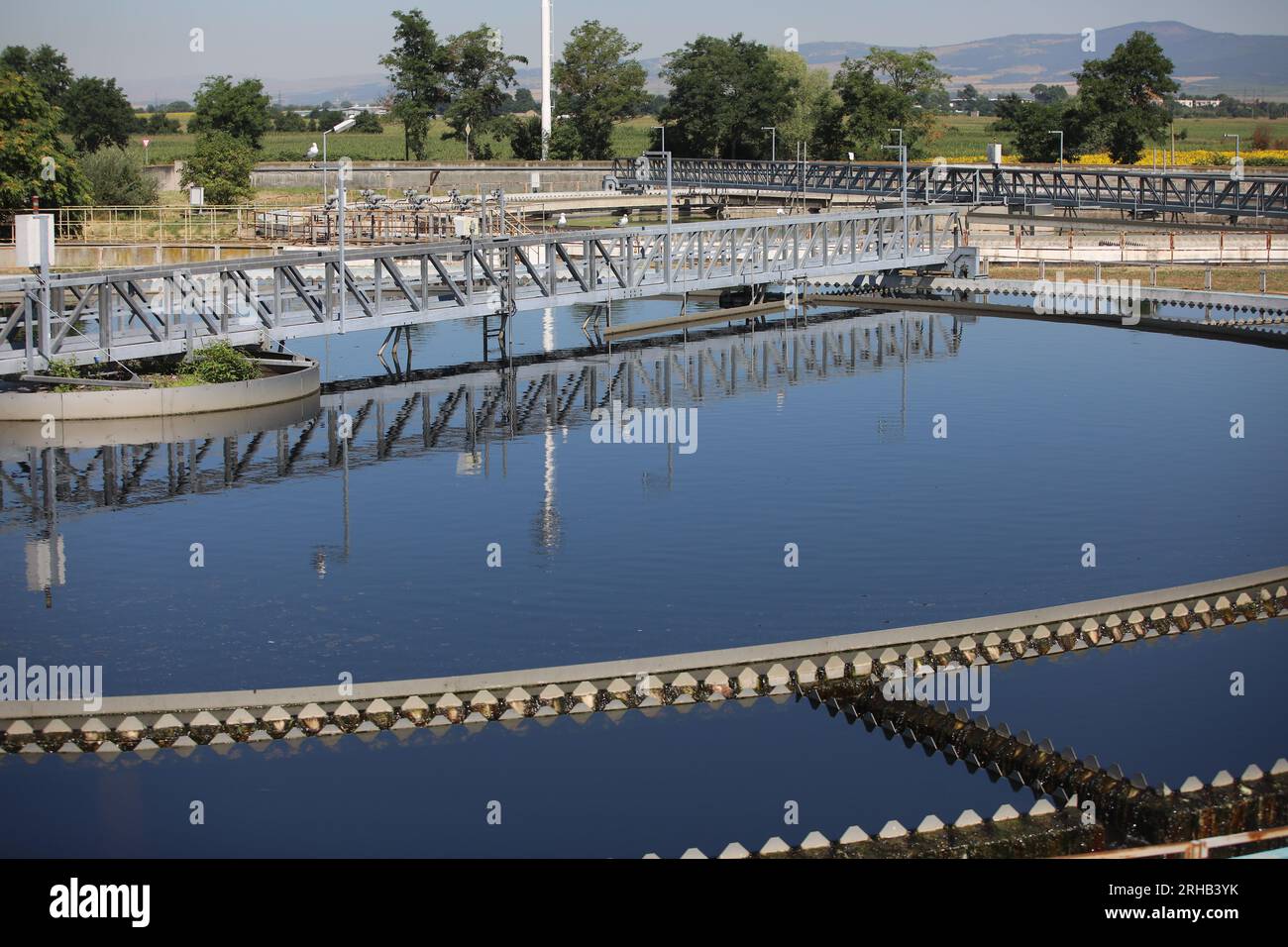 Modern waste water treatment plant Stock Photo - Alamy