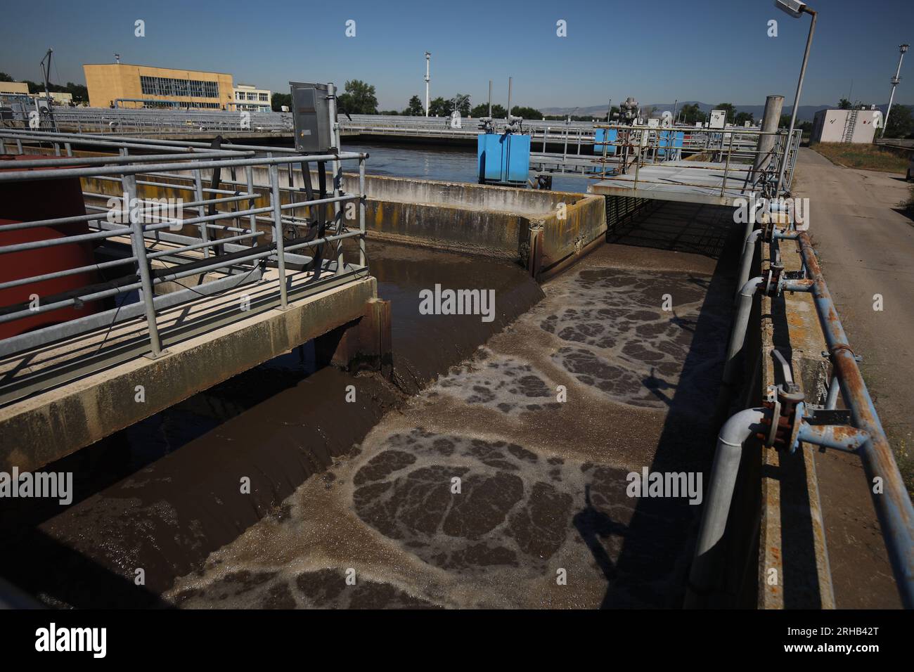 Modern waste water treatment plant Stock Photo - Alamy