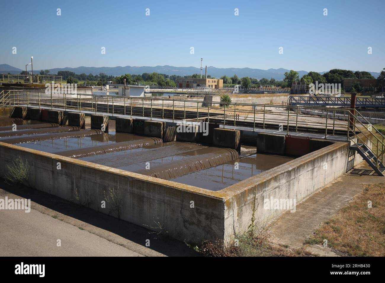 Modern waste water treatment plant Stock Photo - Alamy