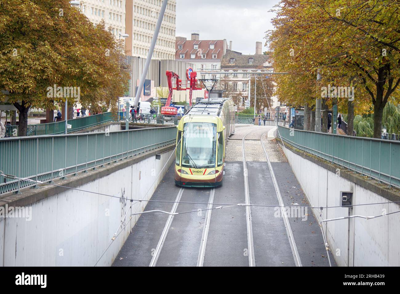 Colmar, France - September 19, 2017: Passenger electric eco-friendly ...