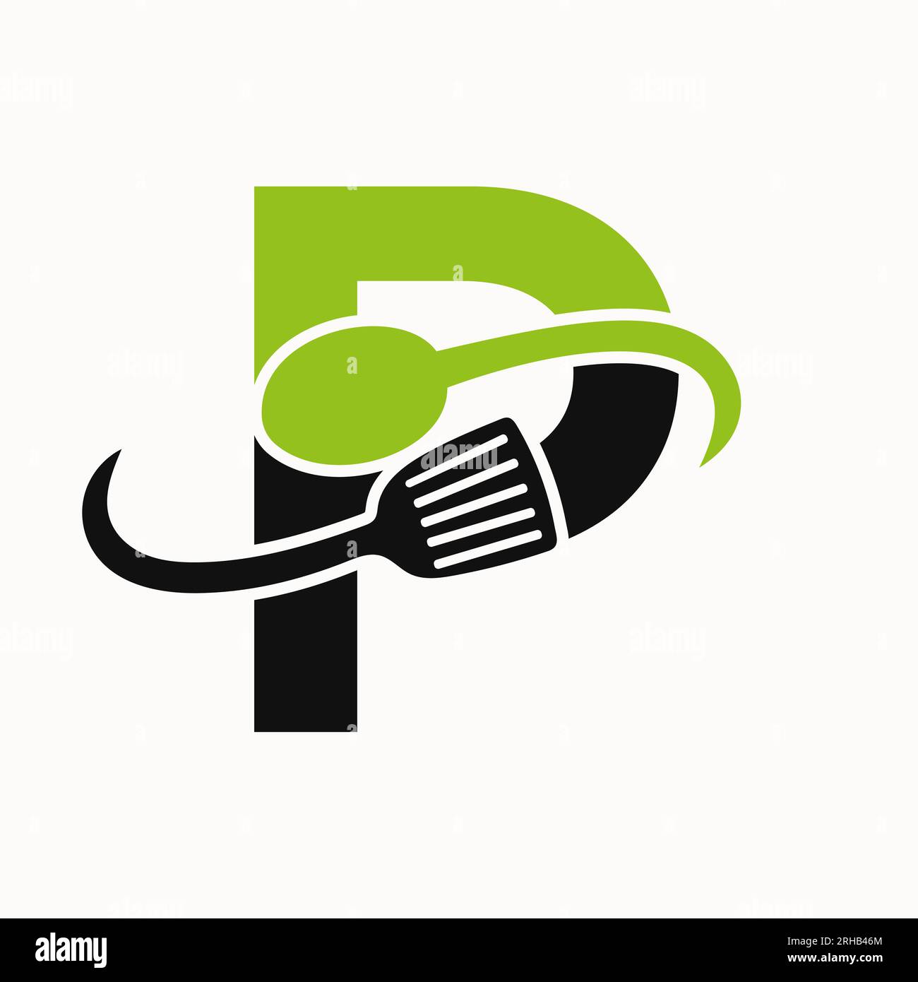 P restaurant logo Stock Vector Images - Alamy