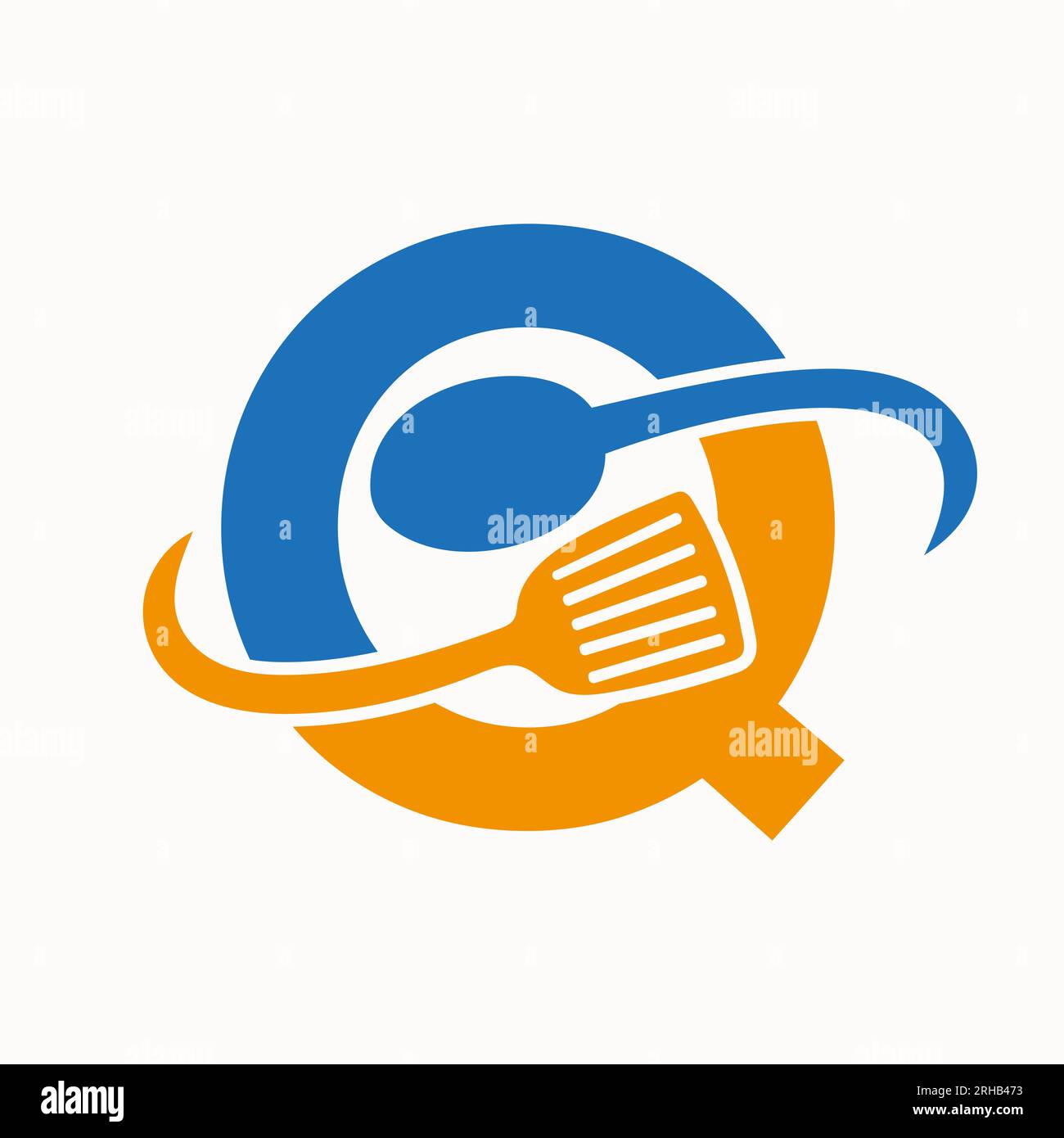 Q food logo Stock Vector Images - Alamy